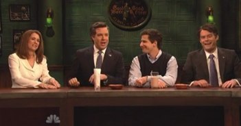 Opening skit on SNL last night features "Good Riddance"